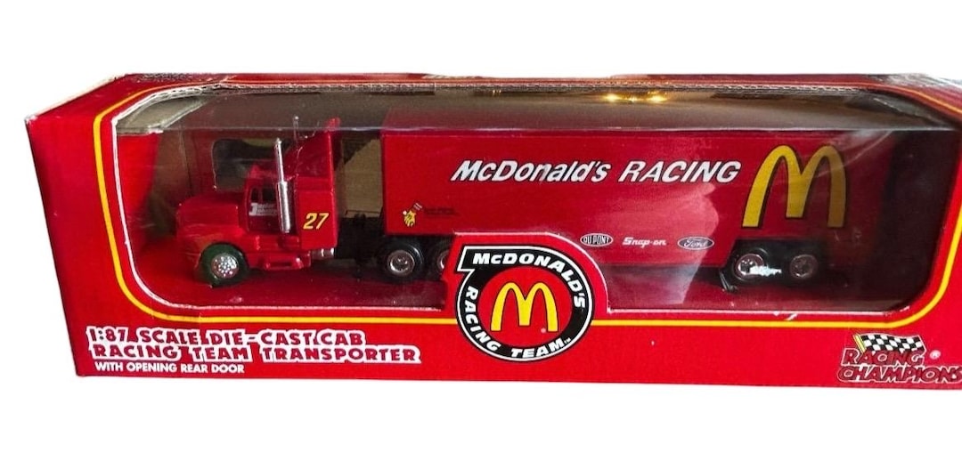Racing Champions Racing Team Transporter Mcdonalds Racing 1/64 - Etsy