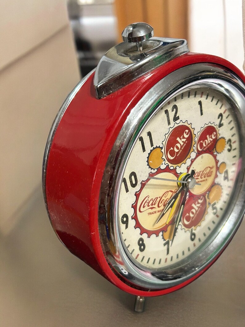 Vintage Coca-cola Bottle Cap Style Alarm Clock - Etsy