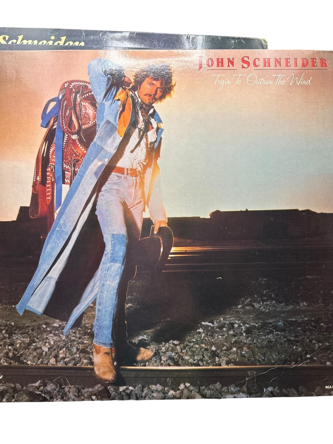 John Schneider Tryin' to Outrun the Wind MCA Records 85 RCA Club ...