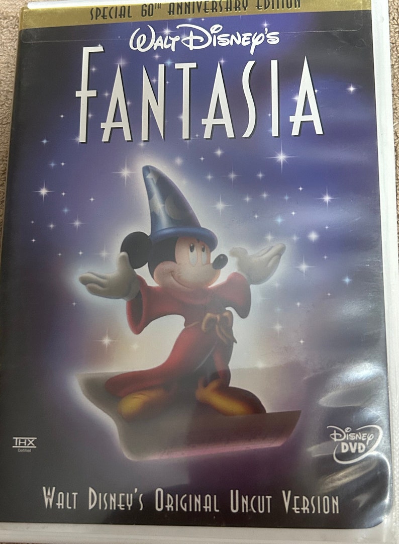 Disney's Fantasia DVD 2000 60th Anniversary Edition Uncut Opened Like New - Etsy