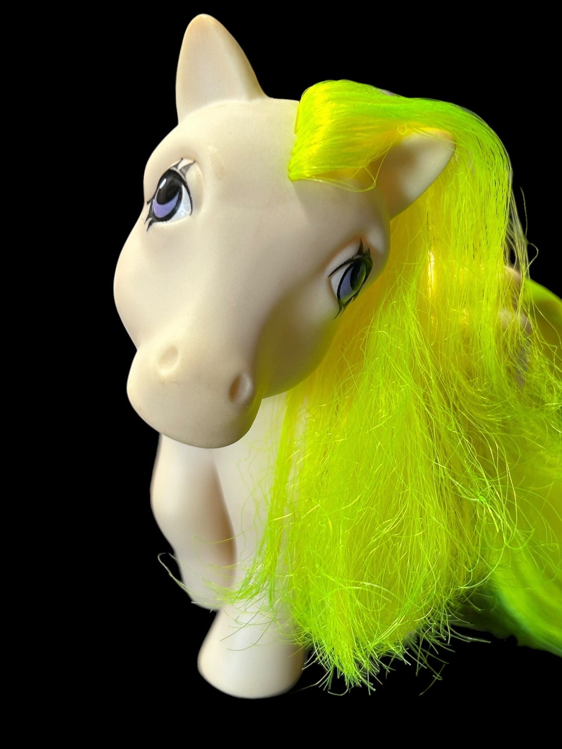 My Little Pony G1 MLP Surprise Pegasus Pony Neon Hair 1984 Yellow ...