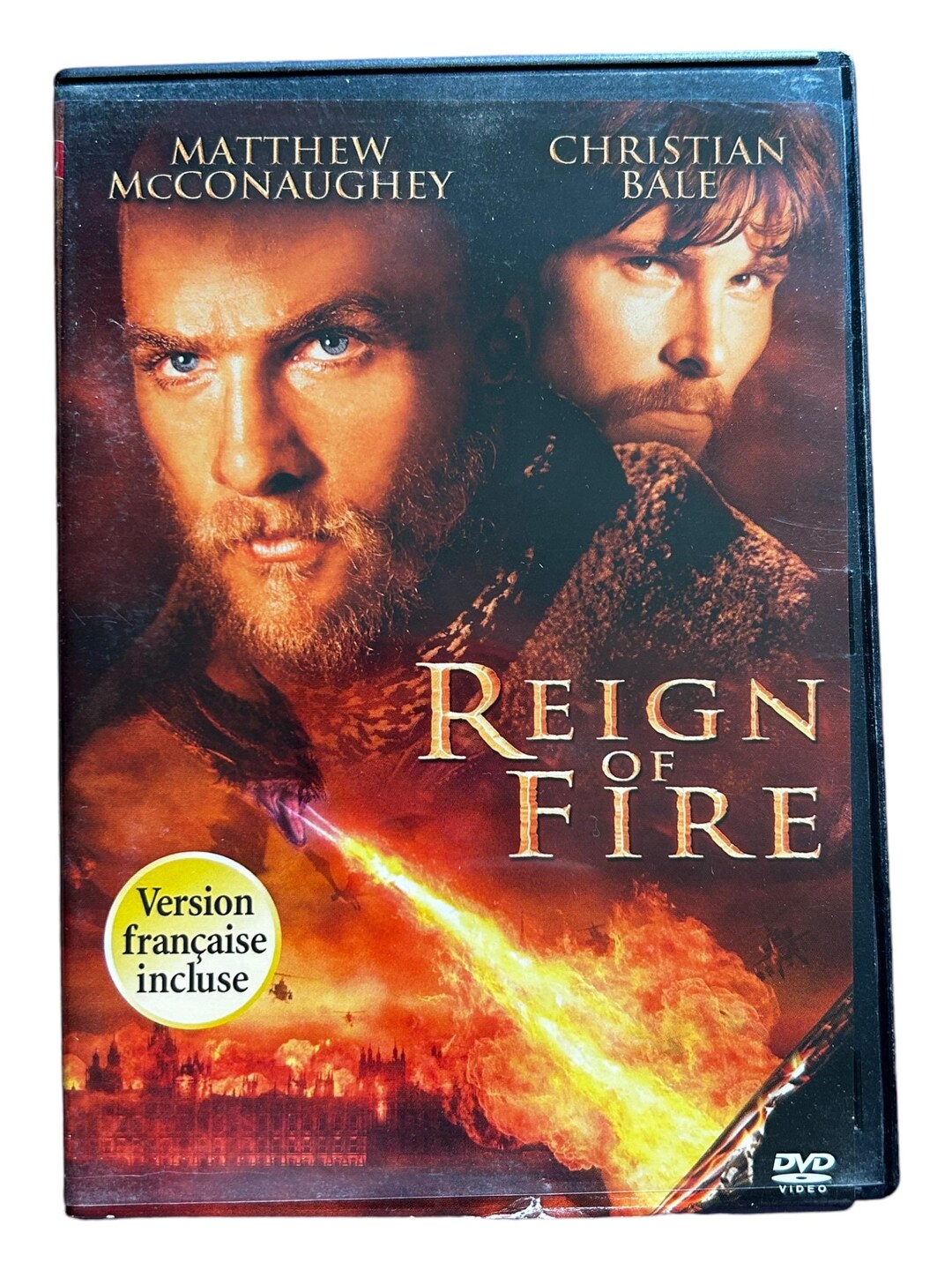 Reign of Fire DVD Matthew Mcconaughey, Christian Bale - Etsy