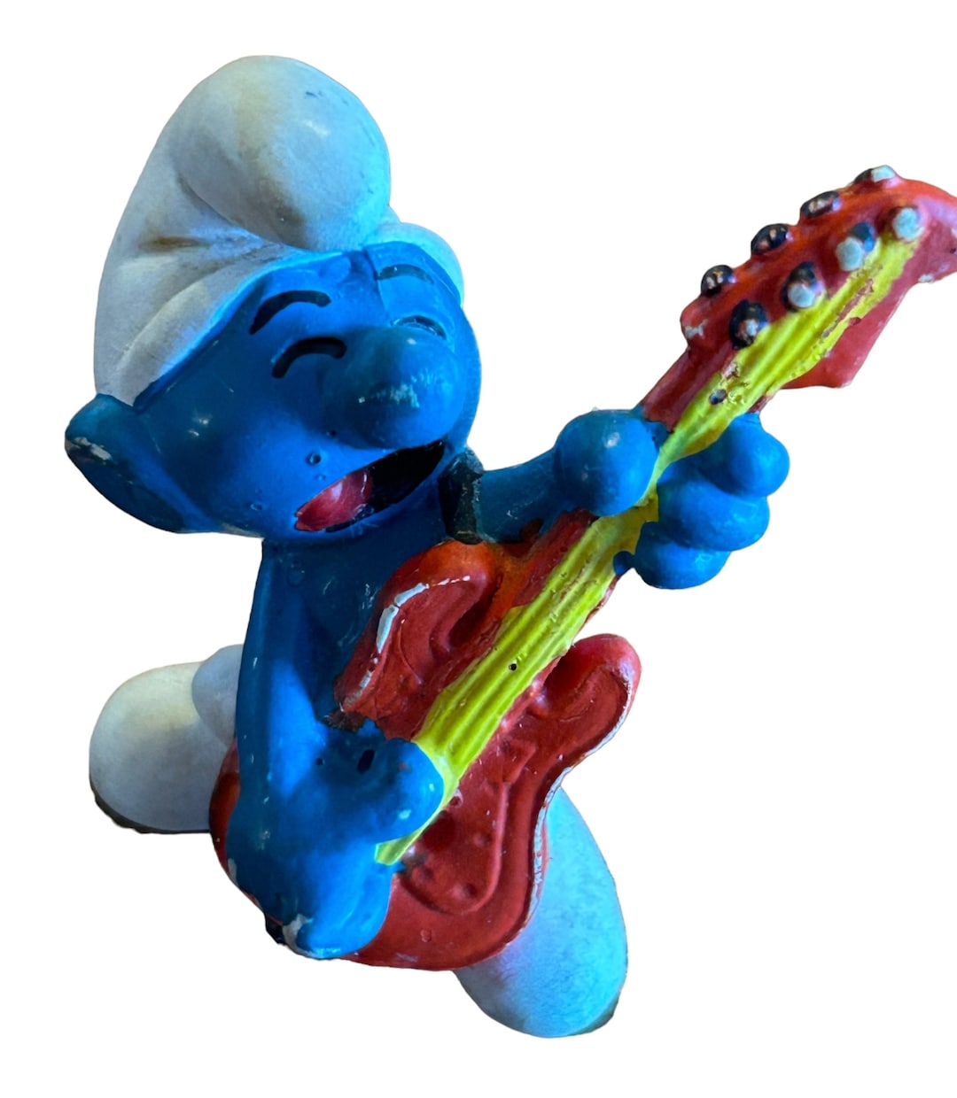 Vintage Peyo Schleich 1980s Smurf Figure Rock N Roll Smurf Rare - Etsy