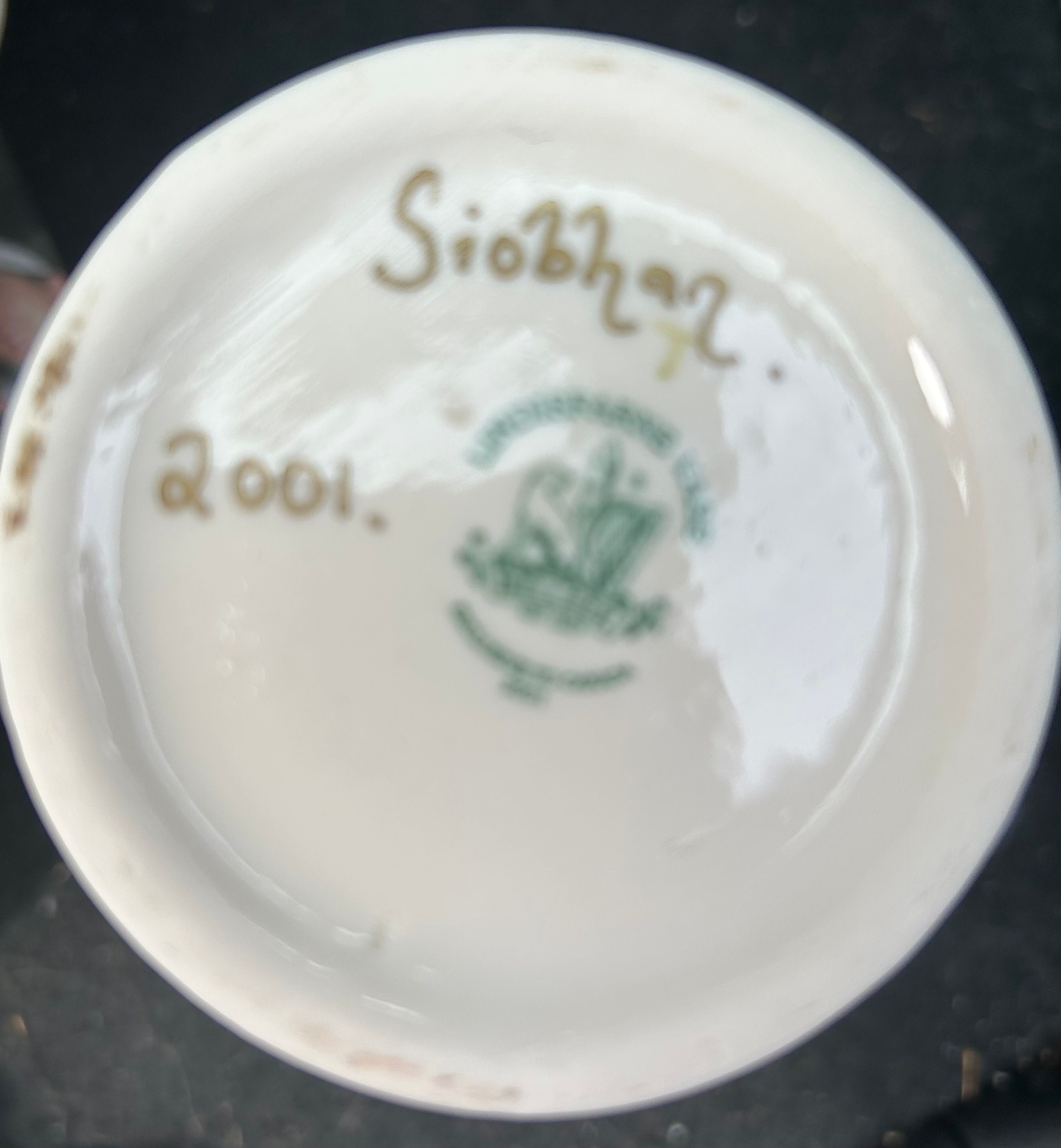 Rare Irish Belleek China Shamrock Vase 2001 Signed Chipped - Etsy