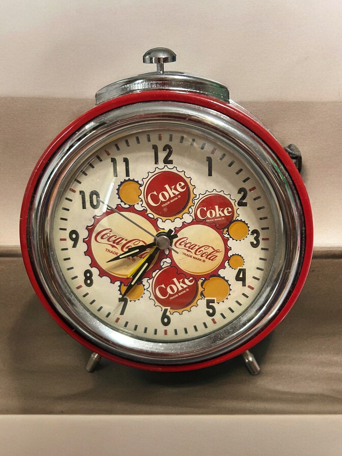 Vintage Coca-cola Bottle Cap Style Alarm Clock - Etsy