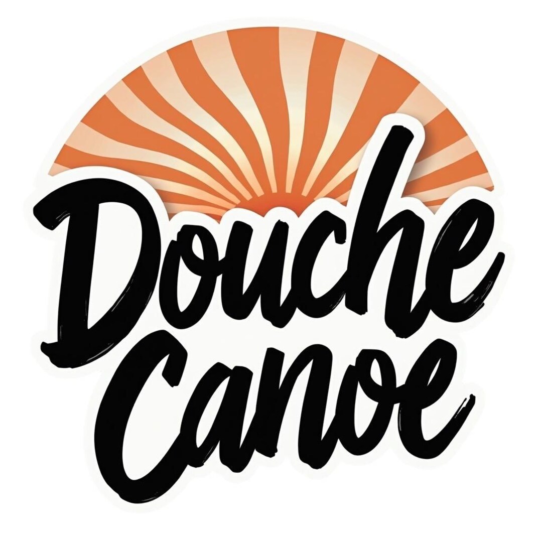Vinyl Die Cut Sticker 3x3 douche Canoe Free Shipping - Etsy