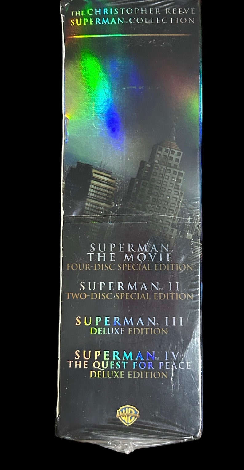 The Christopher Reeve Superman Movies 1-4, 6 Disc DVD New in Package DC ...