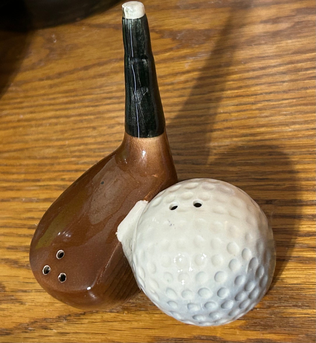 Golf Club and Golf Ball Salt & Pepper Shaker Set Table Decor No ...