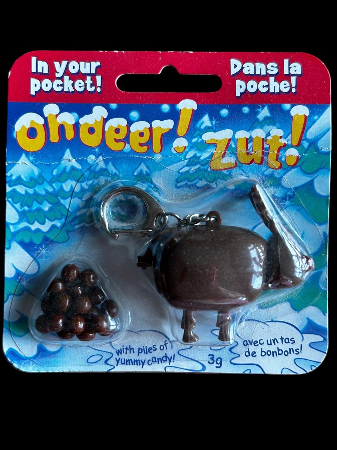 Vintage Christmas Oh Deer Pocket REINDEER Mini Candy Craft POOPER ...