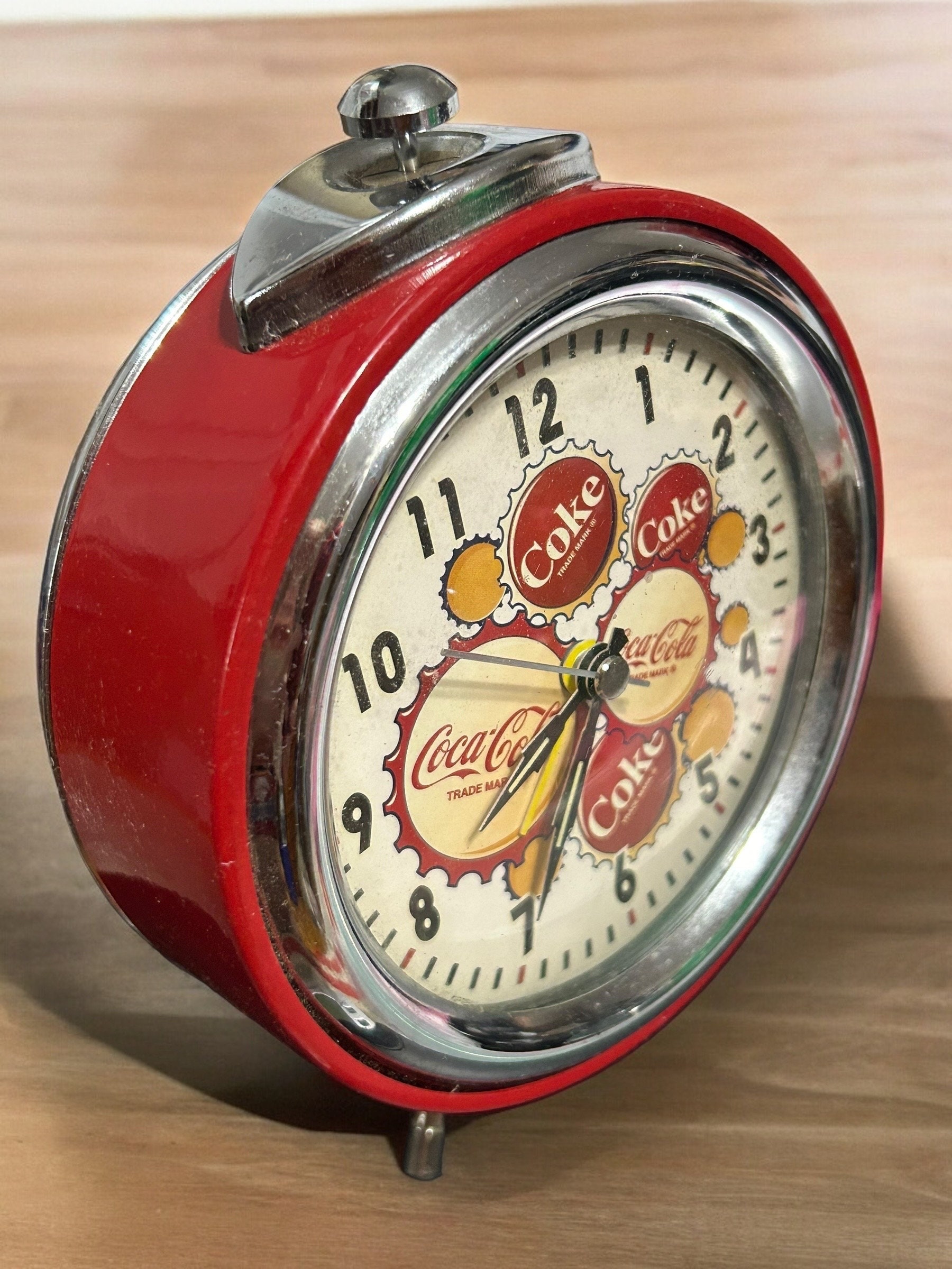 Vintage Coca-cola Bottle Cap Style Alarm Clock - Etsy
