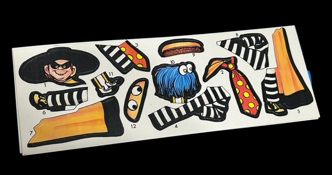 Vintage 1980s Rare Mcdonalds Paper Happy Meal Treat of the Week ...