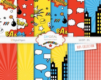 Super Hero Paper | Etsy