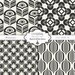 Black & White Retro Digital Papers Retro Patterns 14 - Etsy