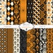 Orange and Black Halloween Digital Paper Set 16 Vintage | Etsy