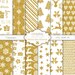 White and Glitter Christmas Digital Papers With Christmas - Etsy