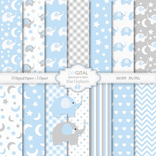 Pink Elephant Twinkle Star Invitation Kit Rustic Elephant | Etsy