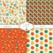 Fall Digital Paper Set 12 Autumn Digital Papers With Acorns, Maple ...