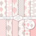 Baby Girl Balloons 12 Soft Pink and Grey Digital Papers With Floral Hot ...