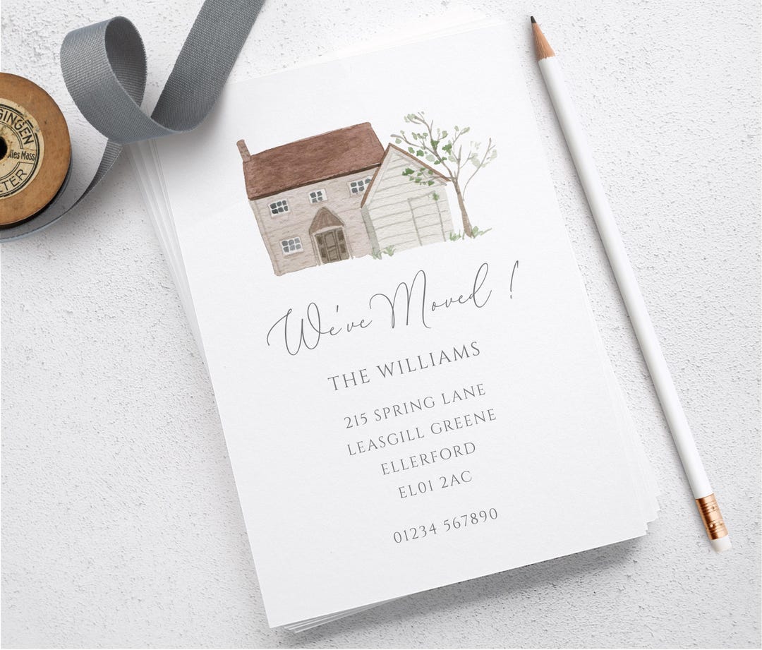 Change of Address Cards, We've Moved House Postcards, My New Home ...