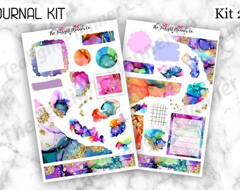 Class Watercolor Swatch Planner Sticker on PREMIUM MATTE / 44 - Etsy