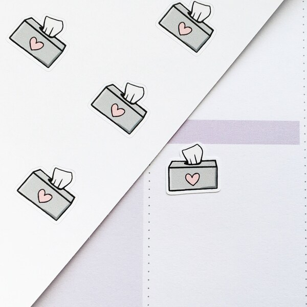 Tissue Box Stickers - Etsy
