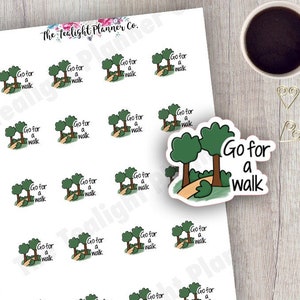 Go for A Walk Sticker, Walk Planner Sticker, Walking Sticker, Take a ...