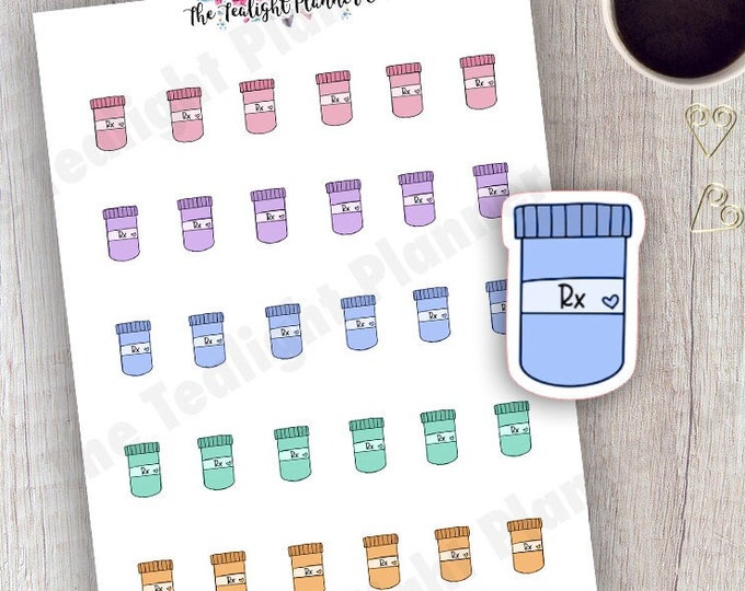 Medicine Planner Sticker, Medication Sticker, Prescription Sticker ...