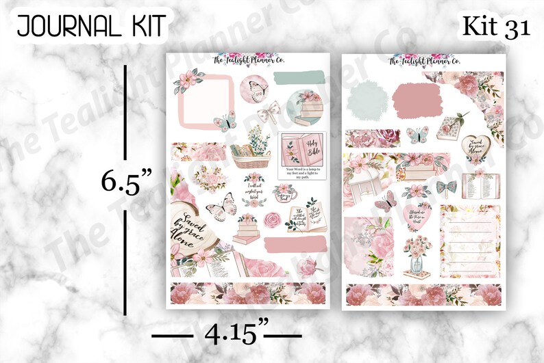 Bible Journaling Stickers Journal Sticker Kit Christian - Etsy