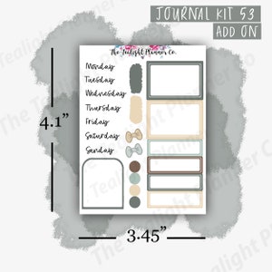Back to School Journal Sticker Kit, School Stickers, School Journal ...