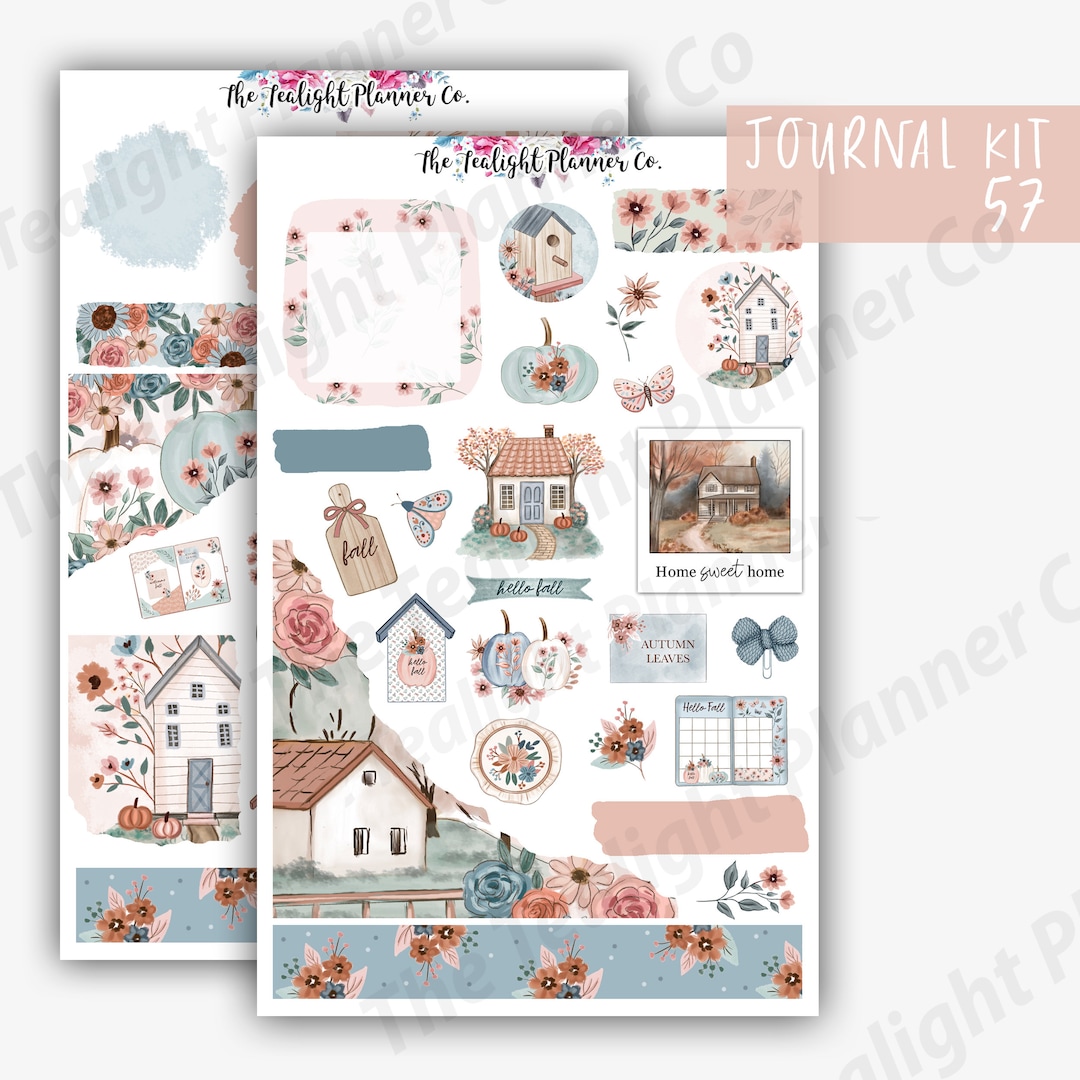 Sweet Fall Journal Sticker Kit, Fall Stickers, Fall Journal Stickers ...