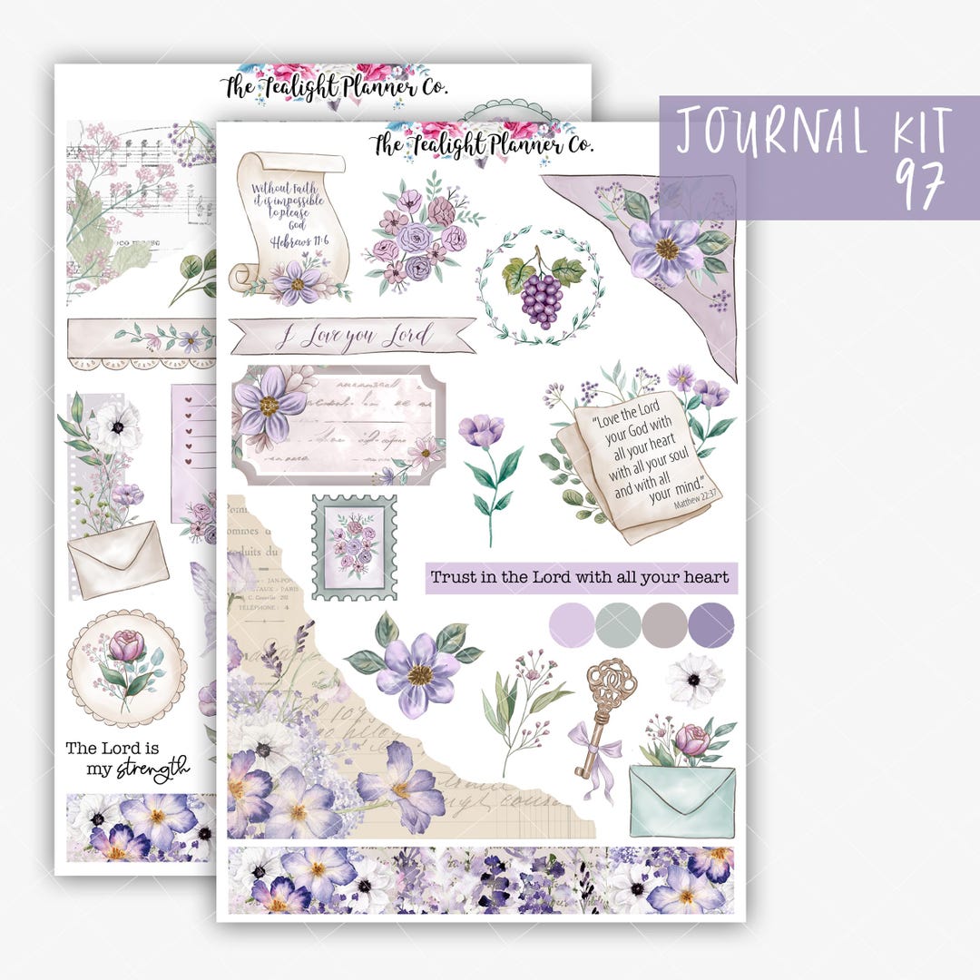 Bible Journaling Sticker Kit, Bible Journaling Stickers, Christian ...