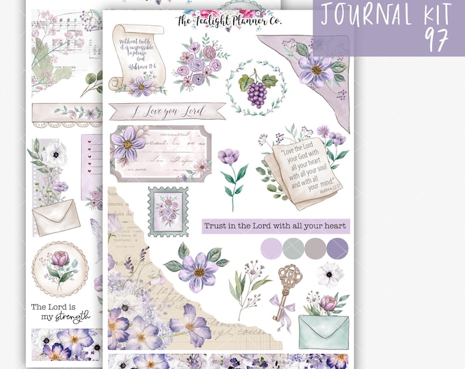 Bible Journaling Sticker Kit, Bible Journaling Stickers, Christian ...