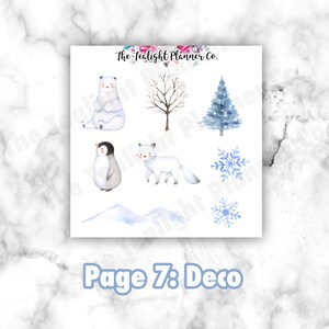 Winter Animals Sticker Kit, Winter Stickers, Woodland Planner Stickers ...