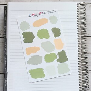 Paint Swatch Stickers, Stickers for Your Planner or Journal, Layer ...