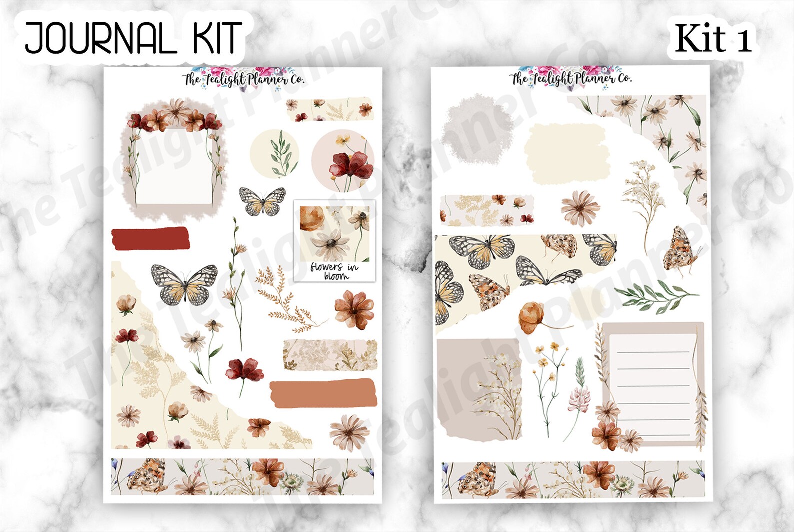 Kit 1 Journal Sticker Kit Bullet Journal Stickers - Etsy