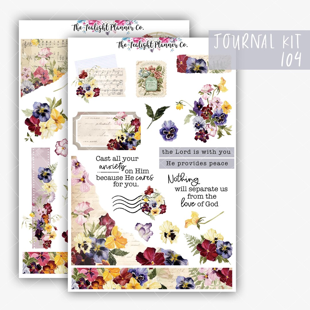 Bible Journaling Sticker Kit, Bible Journaling Stickers, Christian ...