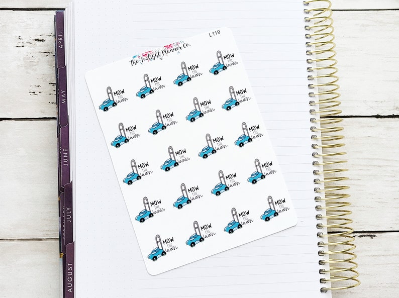 Mow Lawn Sticker Cut the Grass Sticker Lawn Mower Sticker - Etsy