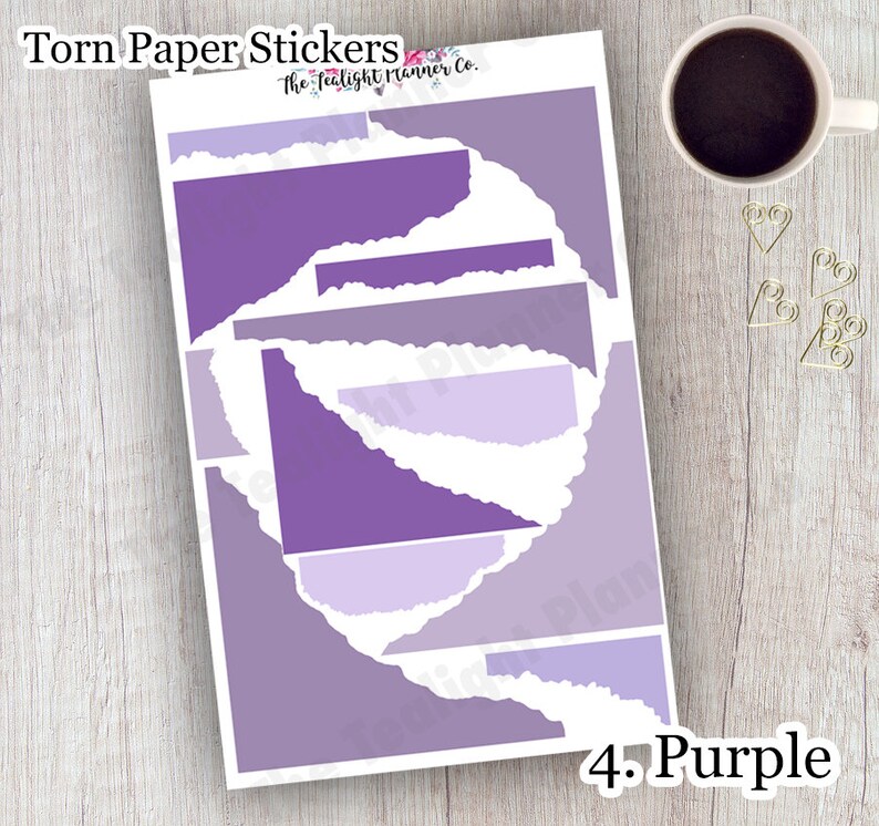 Torn Paper Journaling Stickers Torn Paper Stickers Journal - Etsy