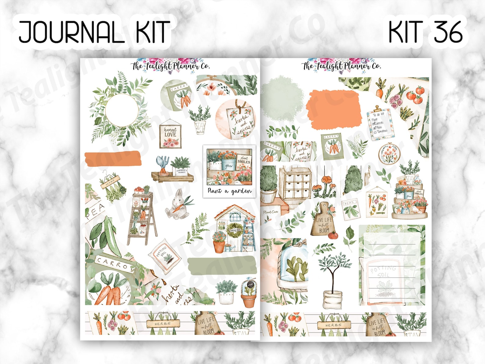 Gardening Journal Sticker Kit Gardening Stickers Journal - Etsy