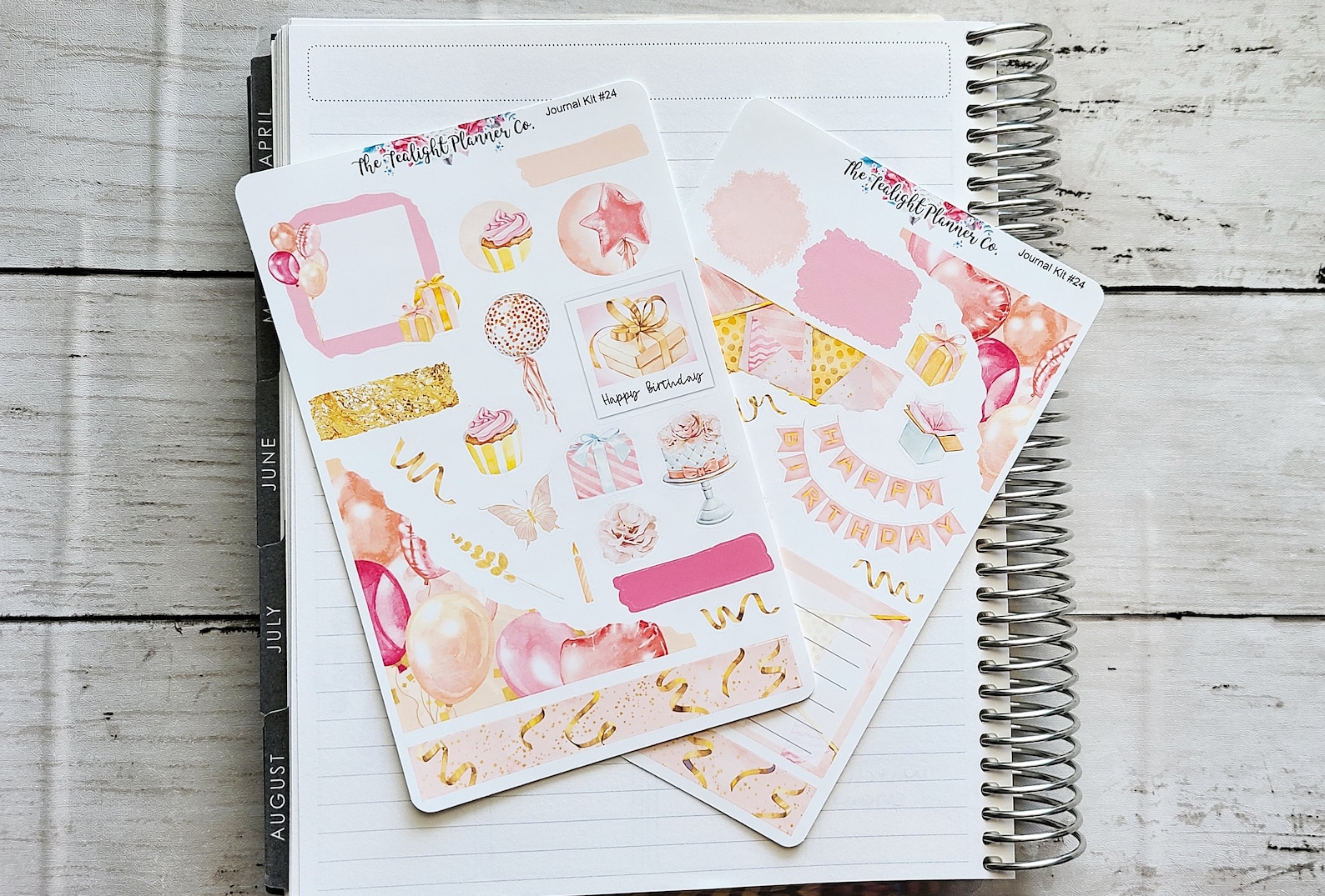 Birthday Journal Stickers Journal Sticker Kit Birthday - Etsy