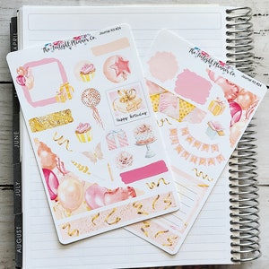 Birthday Journal Stickers, Journal Sticker Kit, Birthday Stickers ...