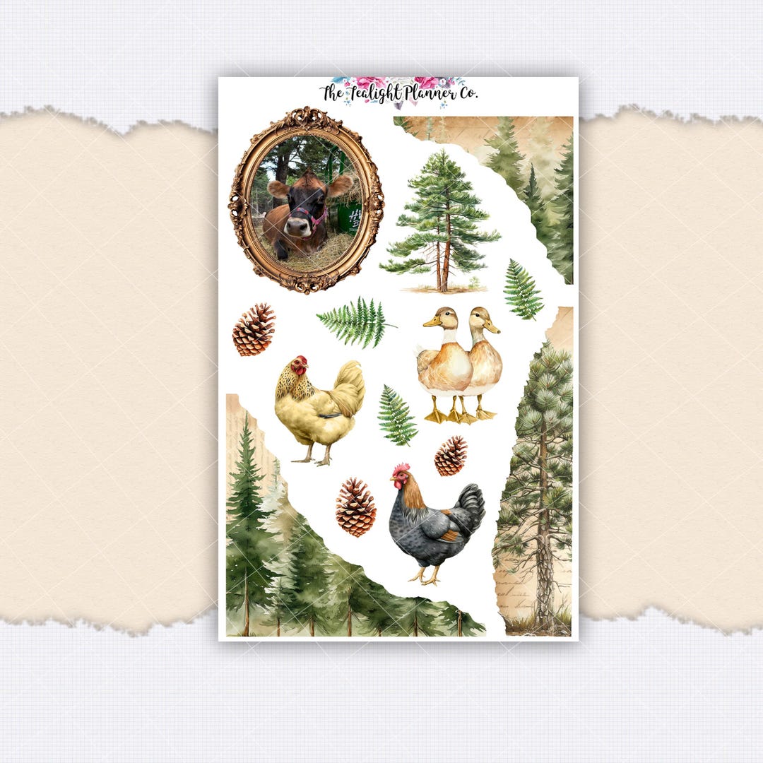 The Young Homestead Stickers, Farm Animal Stickers, Farm Stickers ...