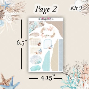 Boho Beach Journal Stickers, Beach Planner Stickers, Beach Theme ...