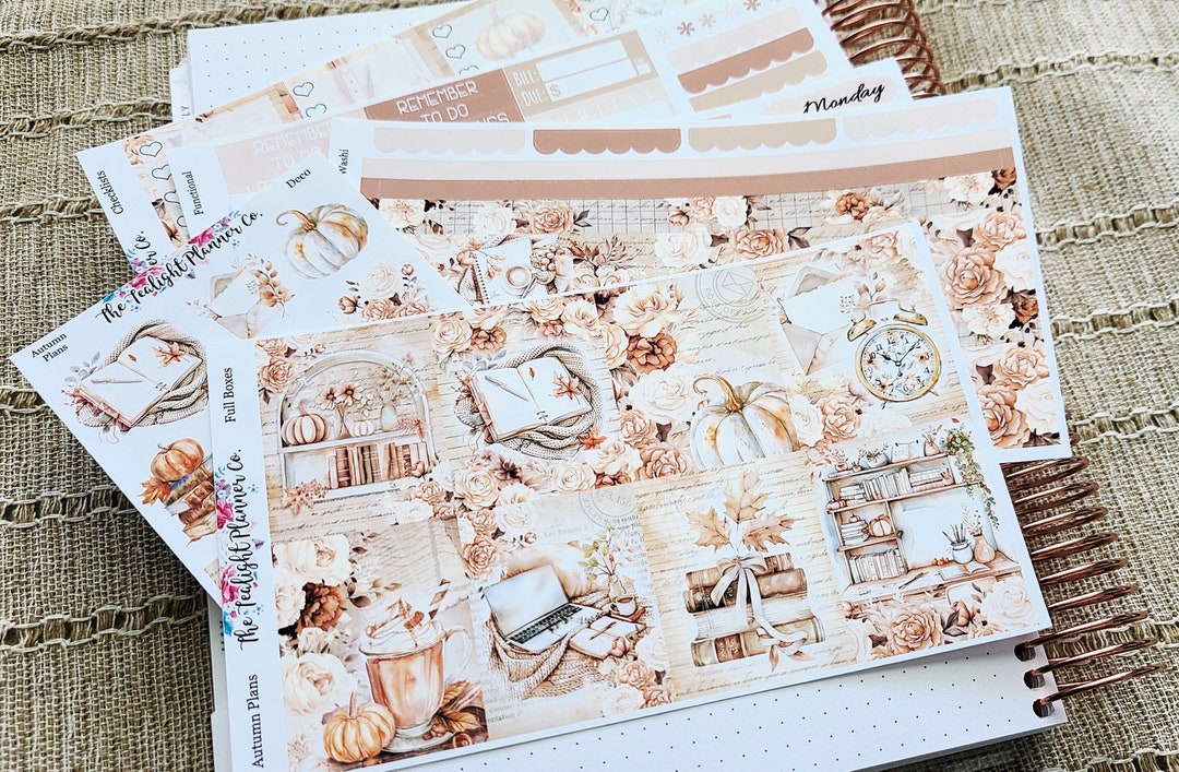 Autumn Plans Sticker Kit, Fall Stickers, Fall Weekly Sticker Kit, Fall ...