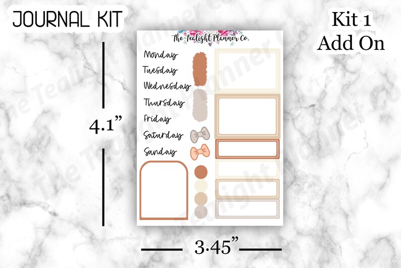 Kit 1 Journal Sticker Kit Bullet Journal Stickers - Etsy