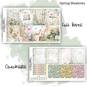 Spring Meadows Sticker Kit, Spring Stickers, Spring Planner Stickers ...