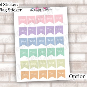 Test Banner Sticker, Homeschool Planner Sticker, Homeschool Sticker ...