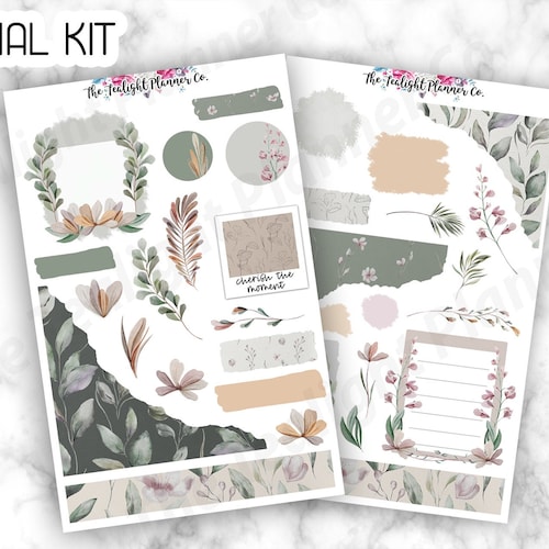 Torn Paper Journaling Sticker Kit Bullet Journal - Etsy
