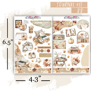 Autumn Plans Journal Kit, Fall Journal Stickers, Cozy Fall Stickers ...