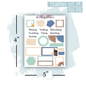 Beach Journal Sticker Kit, Beach Stickers for Journaling, Summer ...